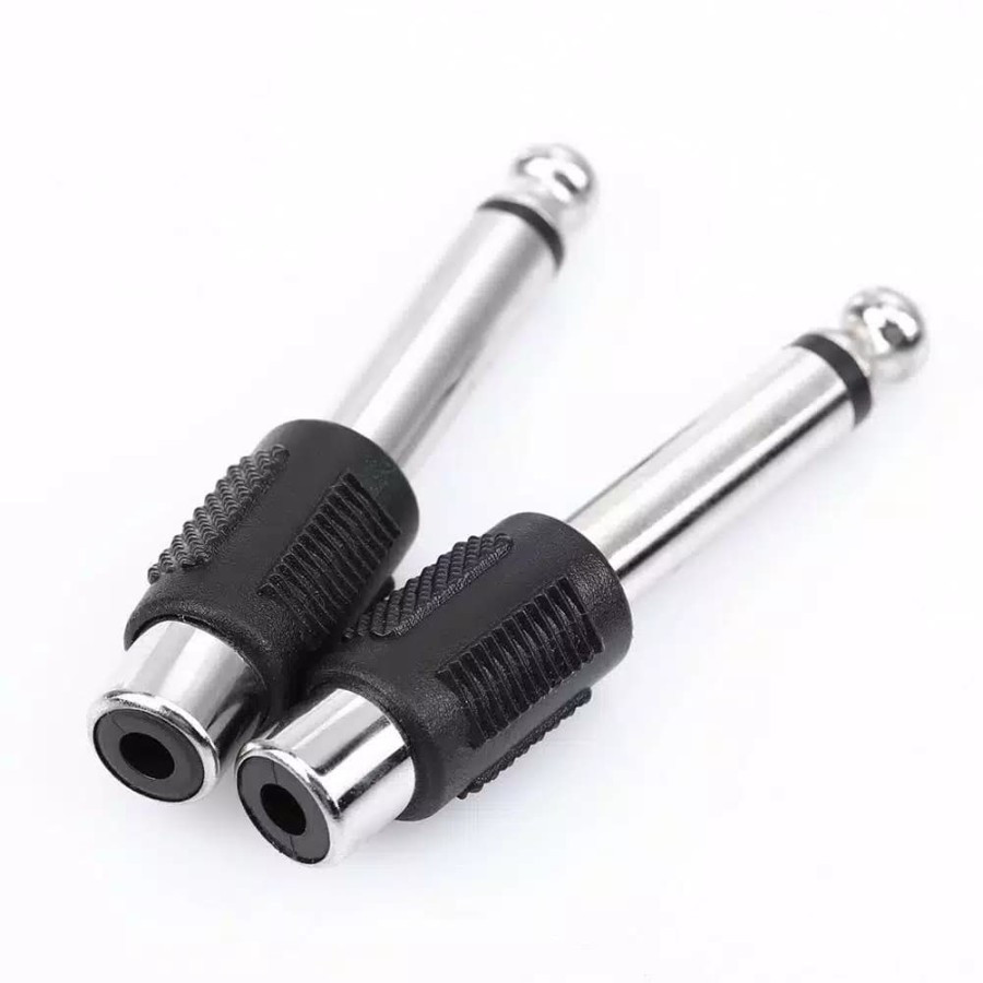 Jual RCA TO JACK AKAI MIC MONO PLASTIK SPLITTER RCA Y,T MONO AKAI MALE ...