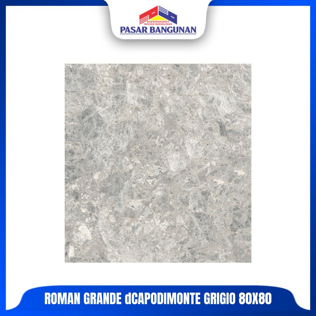 Jual Roman Granit Grande dCapodimonte Grigio 80X80 | Shopee Indonesia