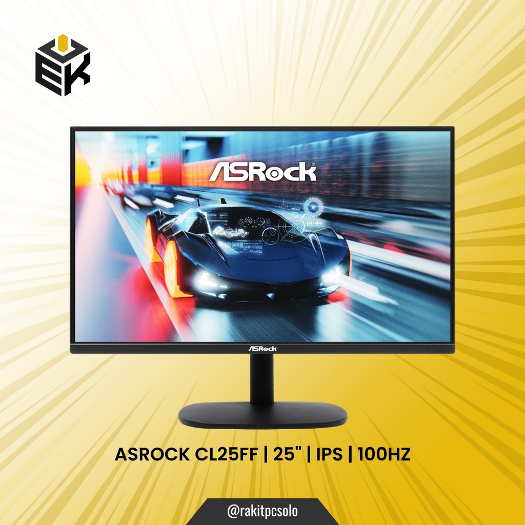 Jual Monitor Asrock 25 Challenger CL25FF 24.5" FHD IPS 100Hz with AMD ...