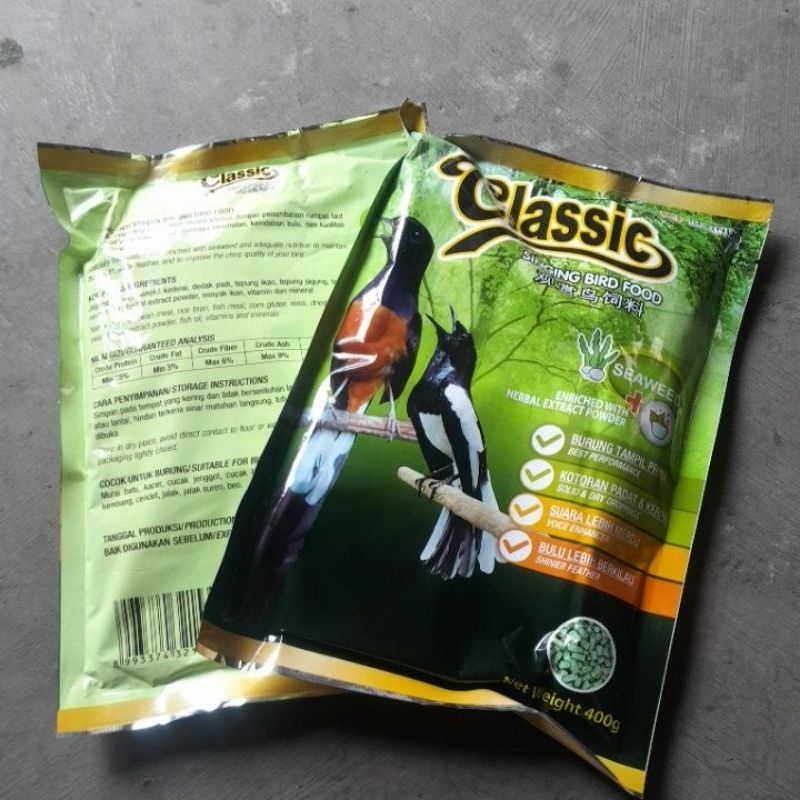 Jual classic hijau voer burung pleci,cendet,murai,cucak ijo | Shopee ...