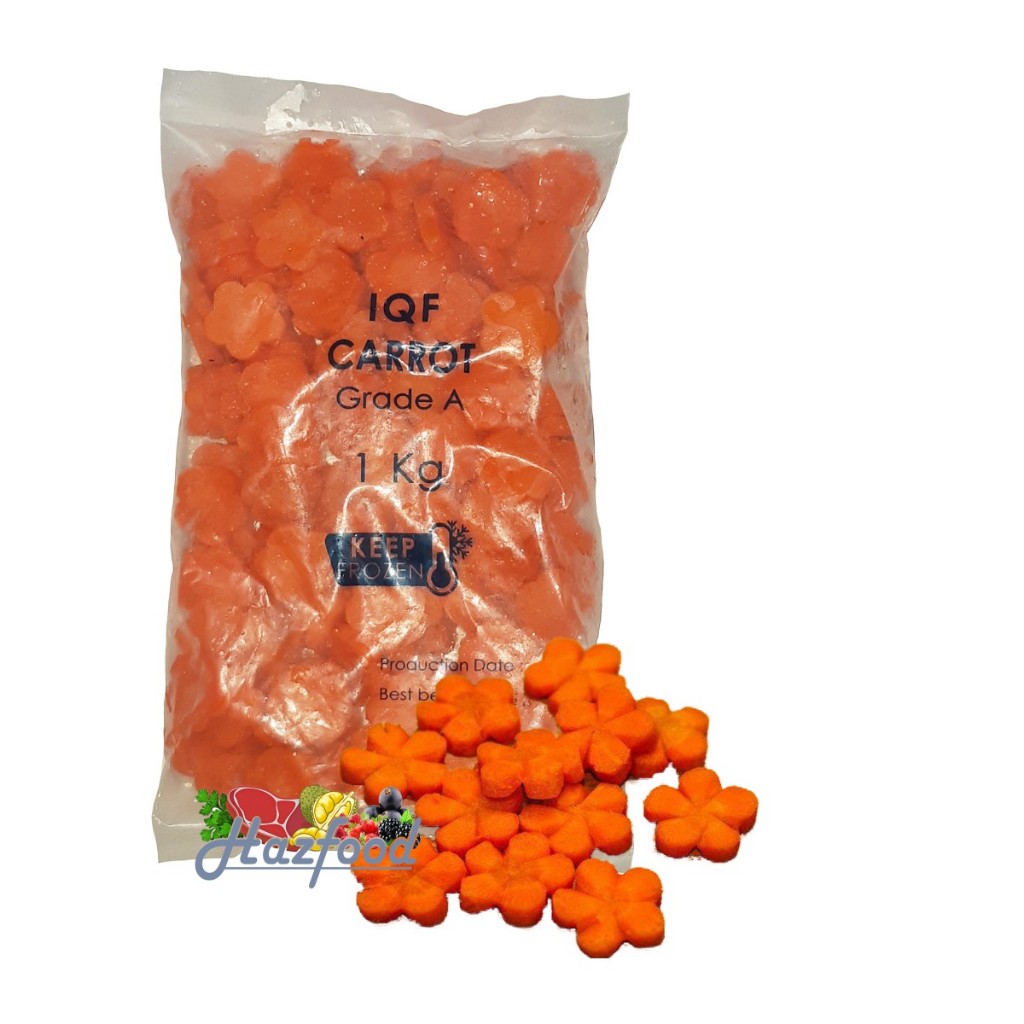 Jual IQF Carrot Flower Frozen Grade A 1 Kg | Wortel Potong | Shopee ...