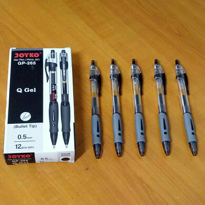 Jual [Buah] Joyko Q Gel Pen Hitam 0.5 mm / Pulpen Jel Pena Black ...