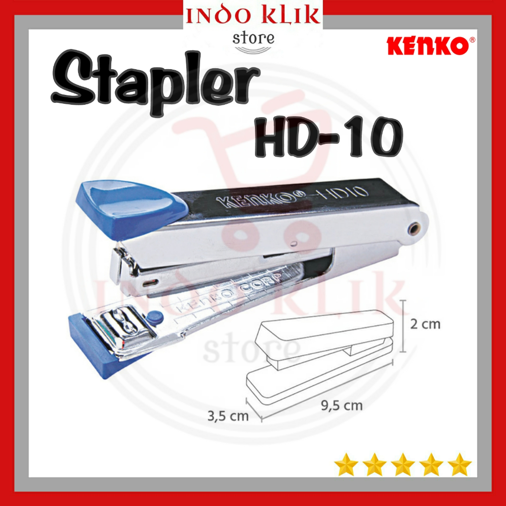 Jual Stapler HD 10 Kenko / Alat Stapler Hecter Kecil HD-10 / Stapler Kertas Tangan HD10 | Shopee ...