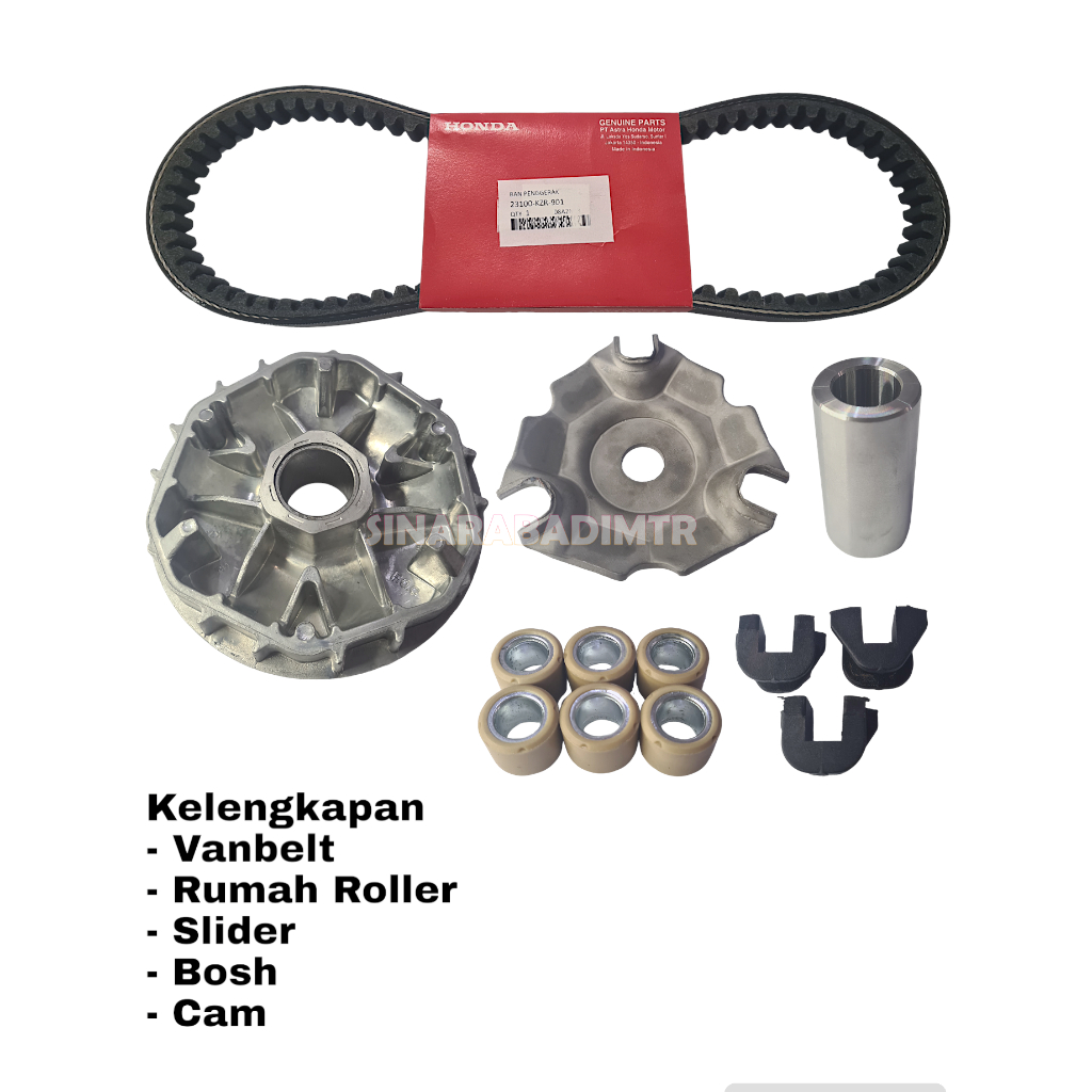Jual Paket Vanbelt Vanbel Fanbel Only + Rumah Roller Set Vario 125 Old Non Led KZR | Shopee ...