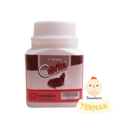 Jual Calvita 50 Kapsul Obat Ayam Lumpuh Vitamin Tulang Bebek Medion ...