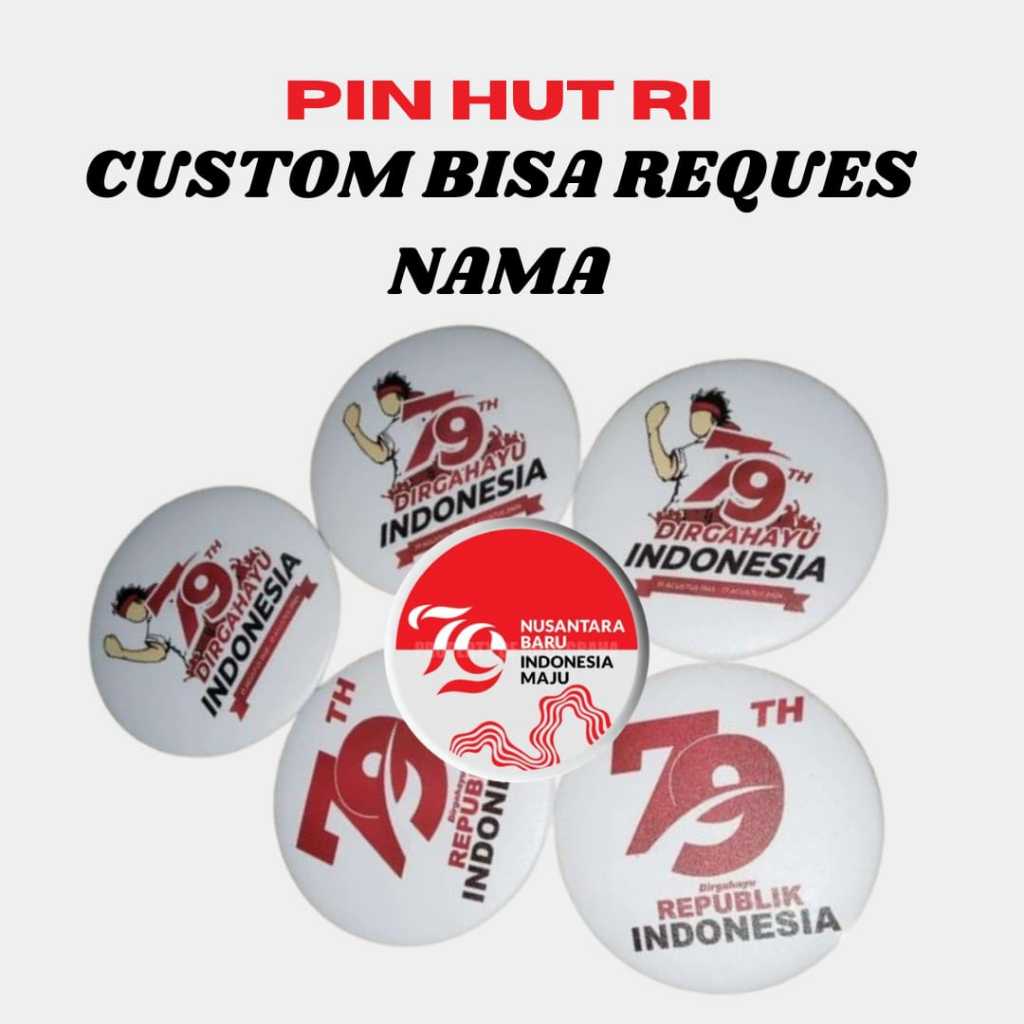 Jual Pin HUT RI Custom bros Spesial Hari Kemerdekaan Indonesi Dirgahayu ...