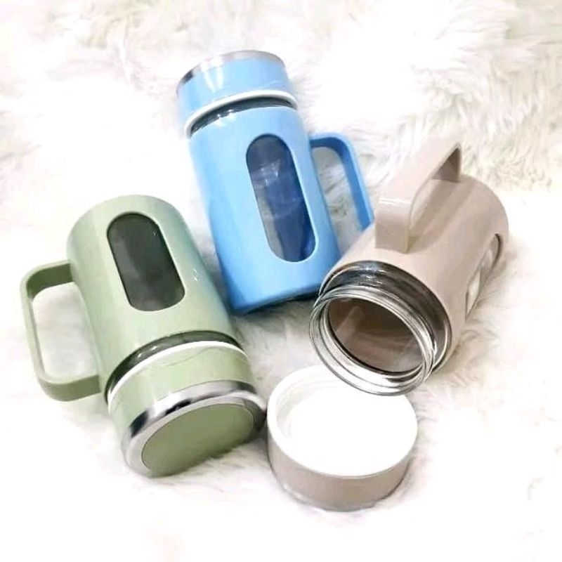 Jual B ( B137 ) MUG JAR / GELAS KACA GAGANG 500 ML + BOX | Shopee Indonesia