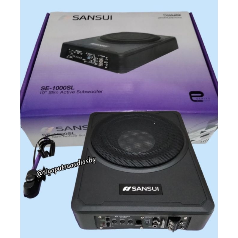Jual SUBWOOFER Kolong Slim SANSUI SE-1000SL 10"inch Slim Aktif ...