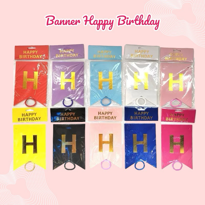 Jual [HOB] BANNER SEGI 5 LIMA ULANG TAHUN HBD HAPPY BIRTHDAY | Shopee ...