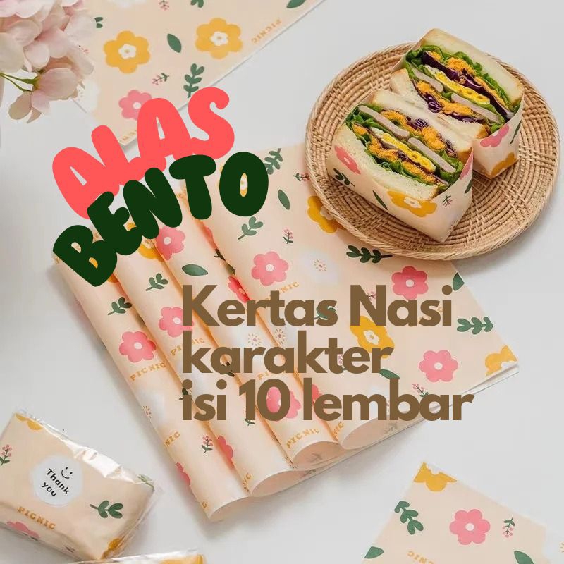 Jual MYUME.STORE || KERTAS ALAS BENTO WAX PAPER KERTAS NASI KERTAS ROTI ...
