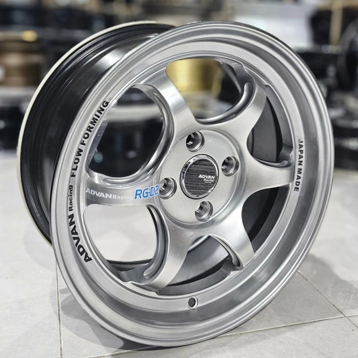 Jual velg mobil ring 15 ADVAN RG D2 FLOW FORMING velg r15 lebar 7 et 35 ...