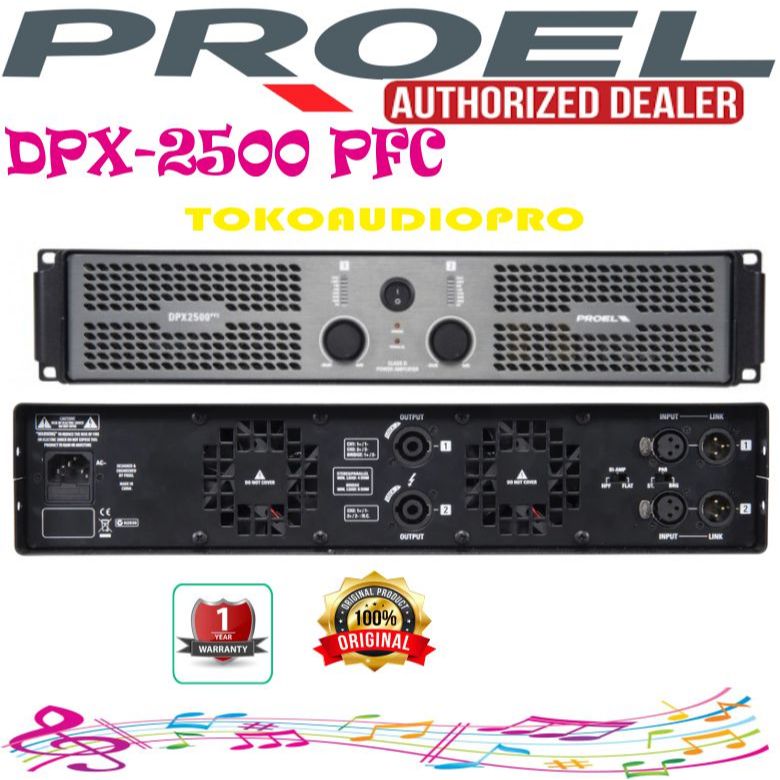 Jual Proel DPX2500PFC Class D Power Amplifier with SMPS AND PFC DPX ...