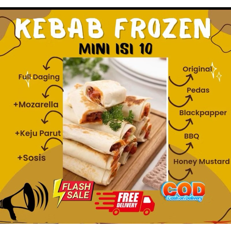 Jual Kebab Frozen mini isi 10 pcs | Shopee Indonesia