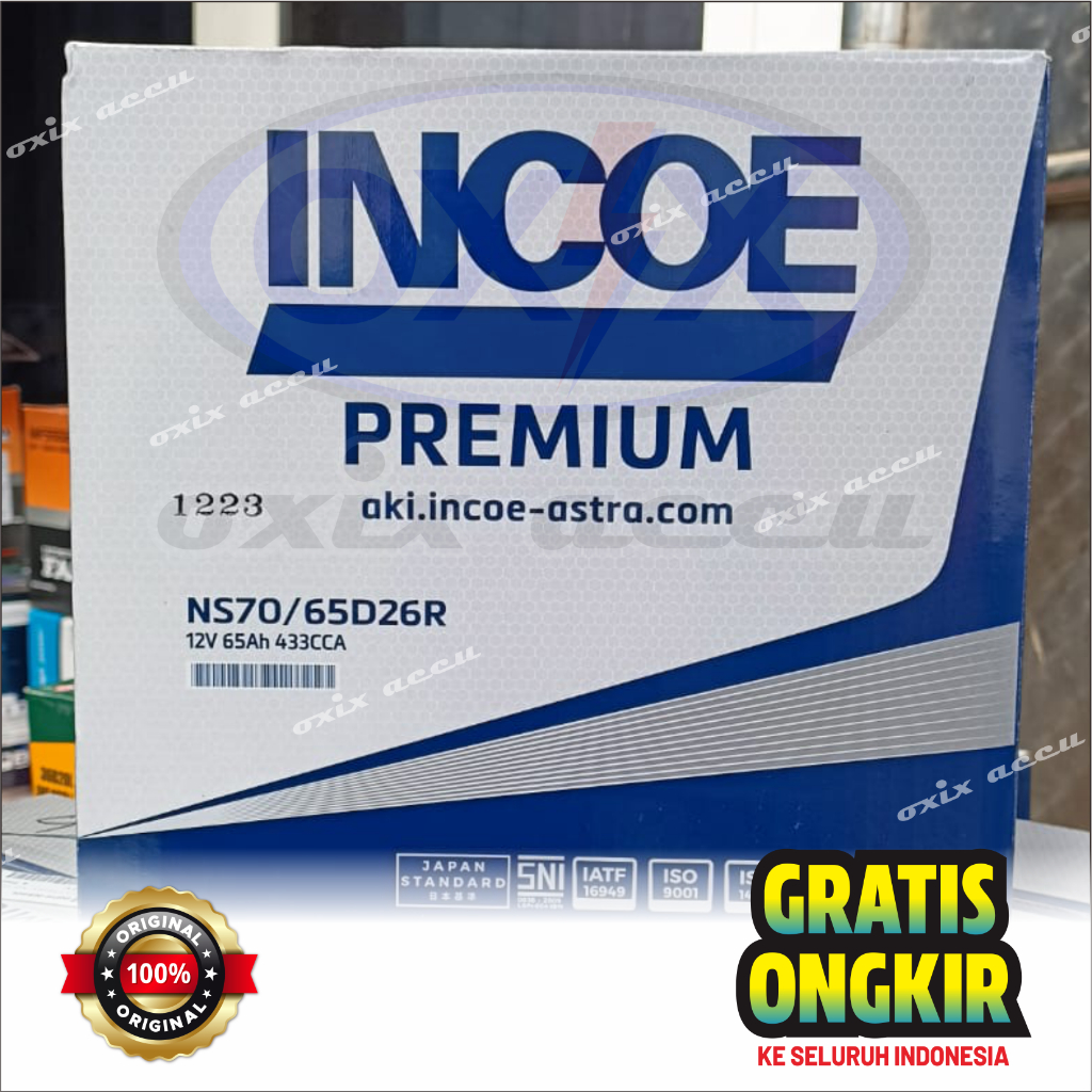 Jual Incoe Premium NS70 / 65D26R 12V 65Ah Original - Aki Truck, L300 ...