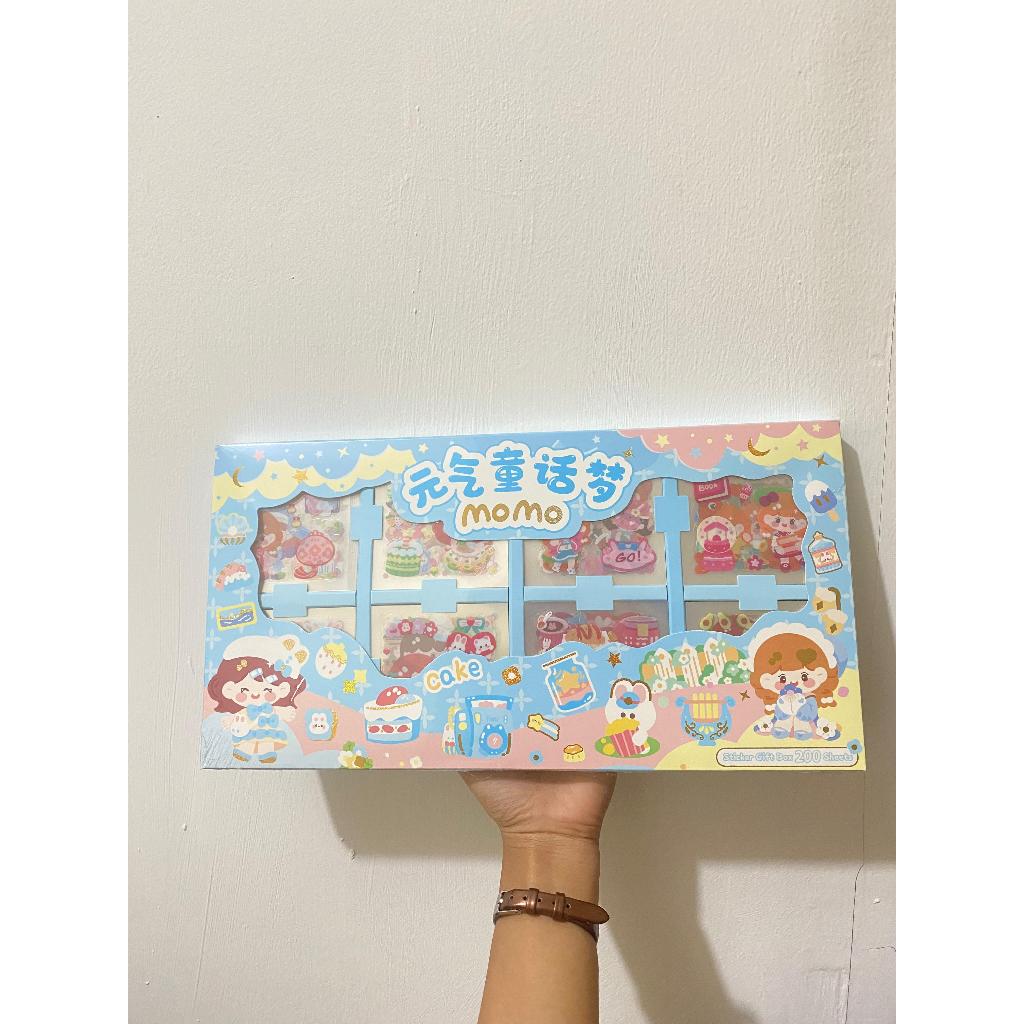 Jual Stiker Nono Momo Cici Sticker Momo Isi 200 Lembar PVC 1 Box 4 ...