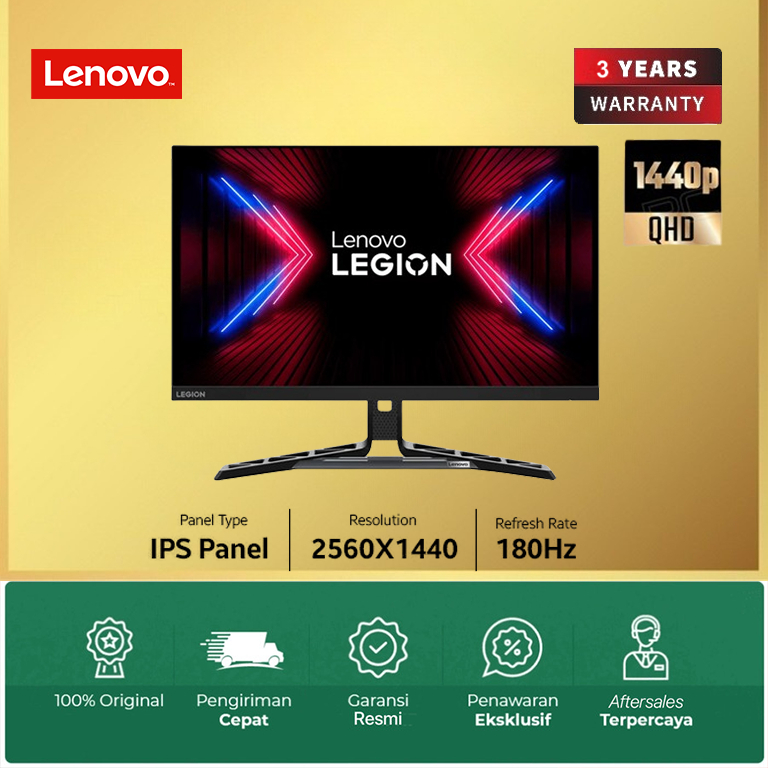 Jual Monitor LED Lenovo Legion R27q-30 Gaming - QHD 180Hz 27" Inch ...