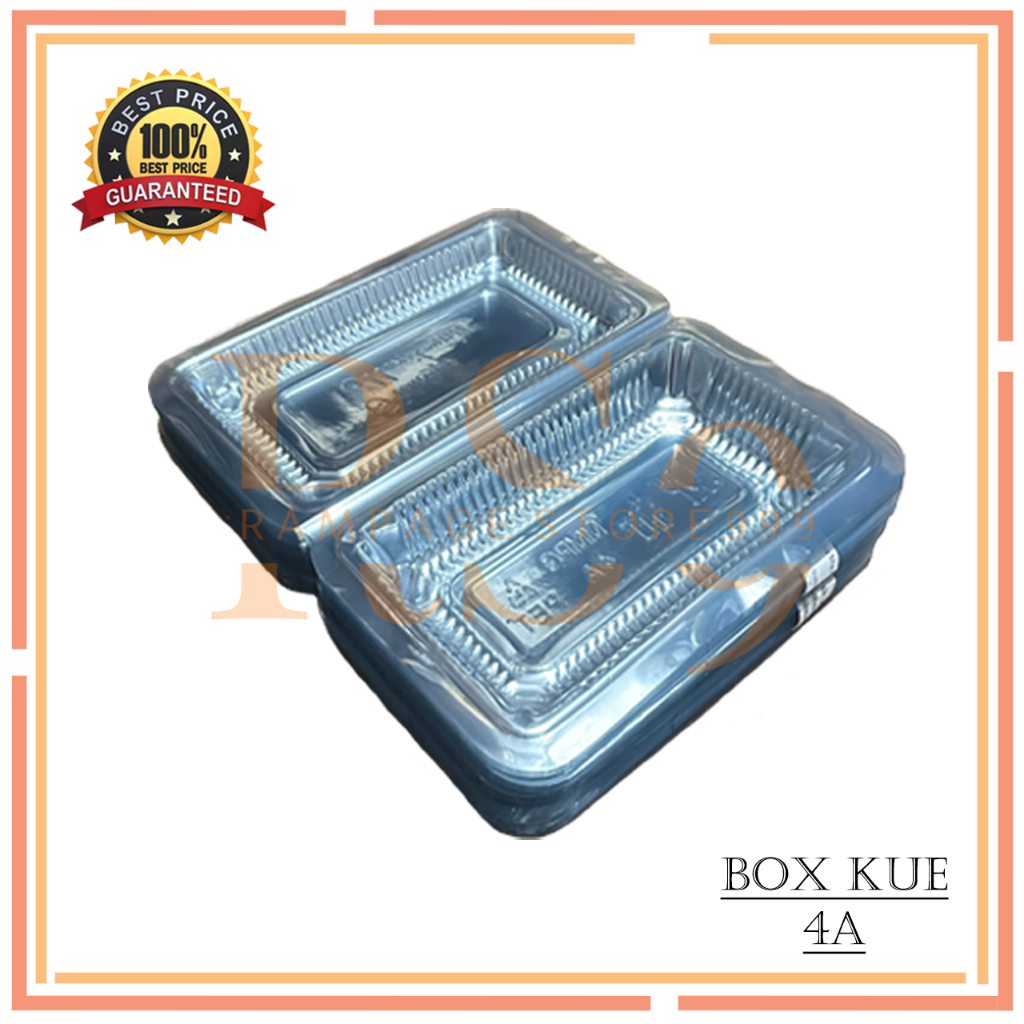 Jual [100 PCS] Plastik Mika Kue Ukuran 4A 4X 4XC Tebal / Box Mika ...