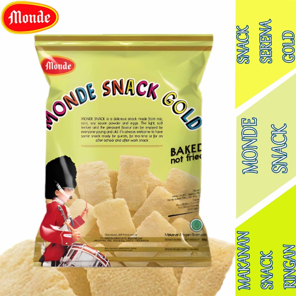 Jual Makanan Ringan Ekstrudat - Monde Snack - Snack Serena Gold - 60gr ...