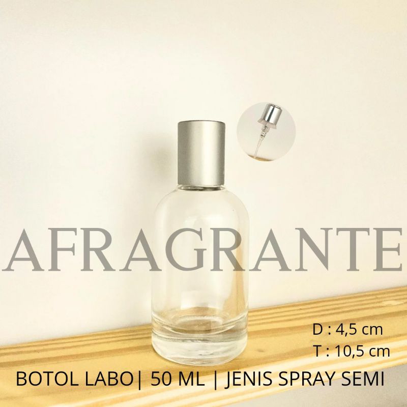 Jual botol parfum ellabo 50 ml semi press abu- botol parfum kosong ...