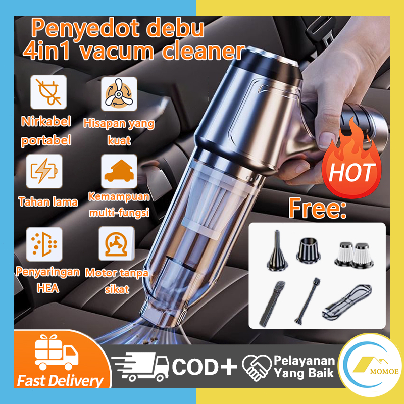 Jual COD 4 in 1 Vacum Cleaner Mobil 3 Filter Penyedot Debu Multifungsi ...