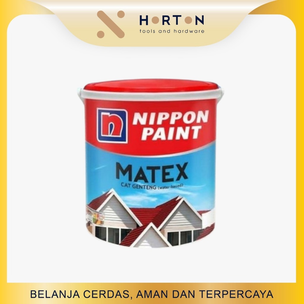 Jual WARNA PUTIH Cat Matex NIPPON PAINT 2.5 liter ( Cat Genteng, Lapangan Dan Exterior Tahan Air ...