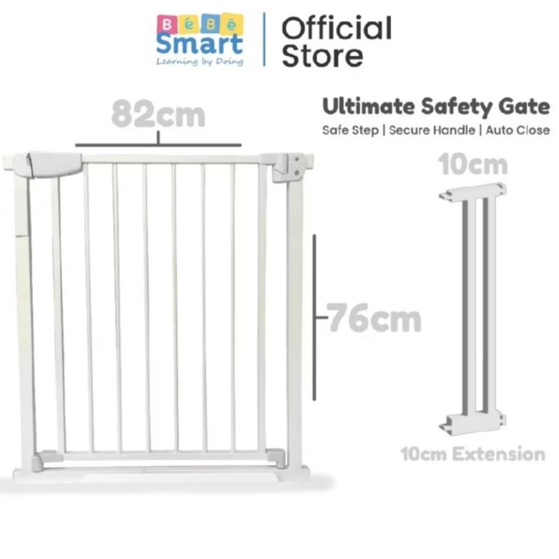 Jual Bebe Smart Safety Gate / Pagar Pembatas Pintu & Tangga | Shopee ...