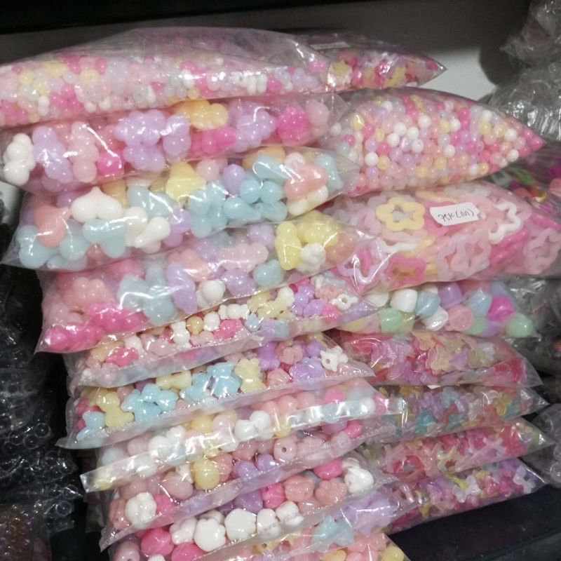 Jual (1pon&1/2pon) Mote jelly candy land polos/tanpa pelangi diycraft ...