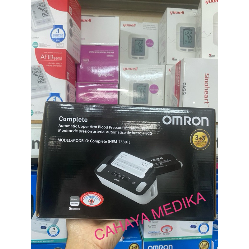 Jual Tensimeter Omron HEM-7530T(Omron Complete +EKG)/Tensimeter Digital omron EKG | Shopee Indonesia