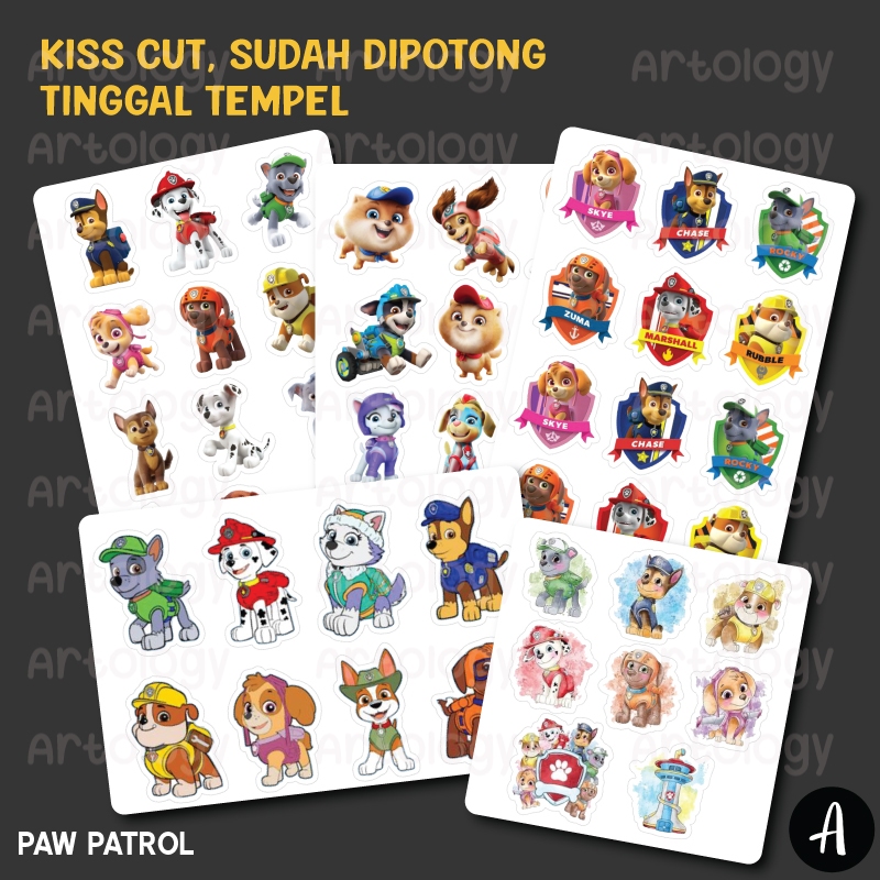 Jual Sticker Set Paw Patrol - Stiker Anak Lucu Imut Chibi Skye Zuma ...