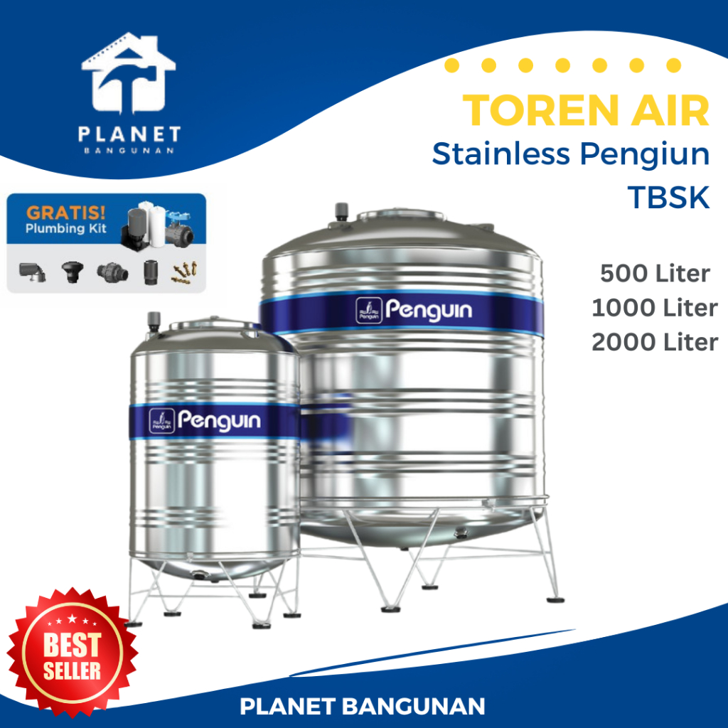 Jual Tangki Air / Tandon Toren Stainless Penguin Stainless TBSK ...