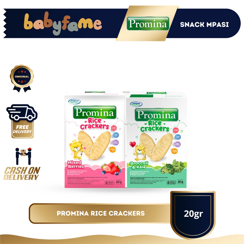 Jual PROMINA BABY RICE CRACKERS | SNACK ANAK | 20GR | Shopee Indonesia