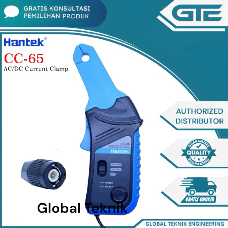 Jual Hantek CC-65 AC/DC Current Clamp Meter Multimeter with BNC ...