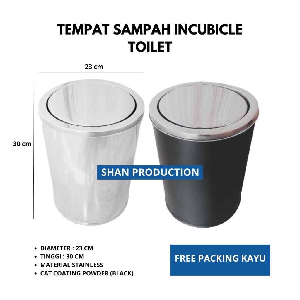 Jual Free Packingh Kayu - Tempat Sampah Toilet Tutup Swing - Tempat ...