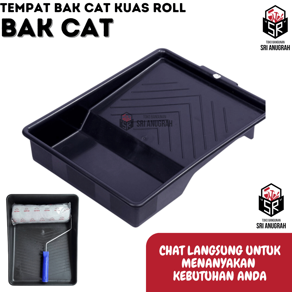 Jual Bak Cat Kuas Roll Nampan Baki Cat Warna Hitam 9 INCH | Shopee ...