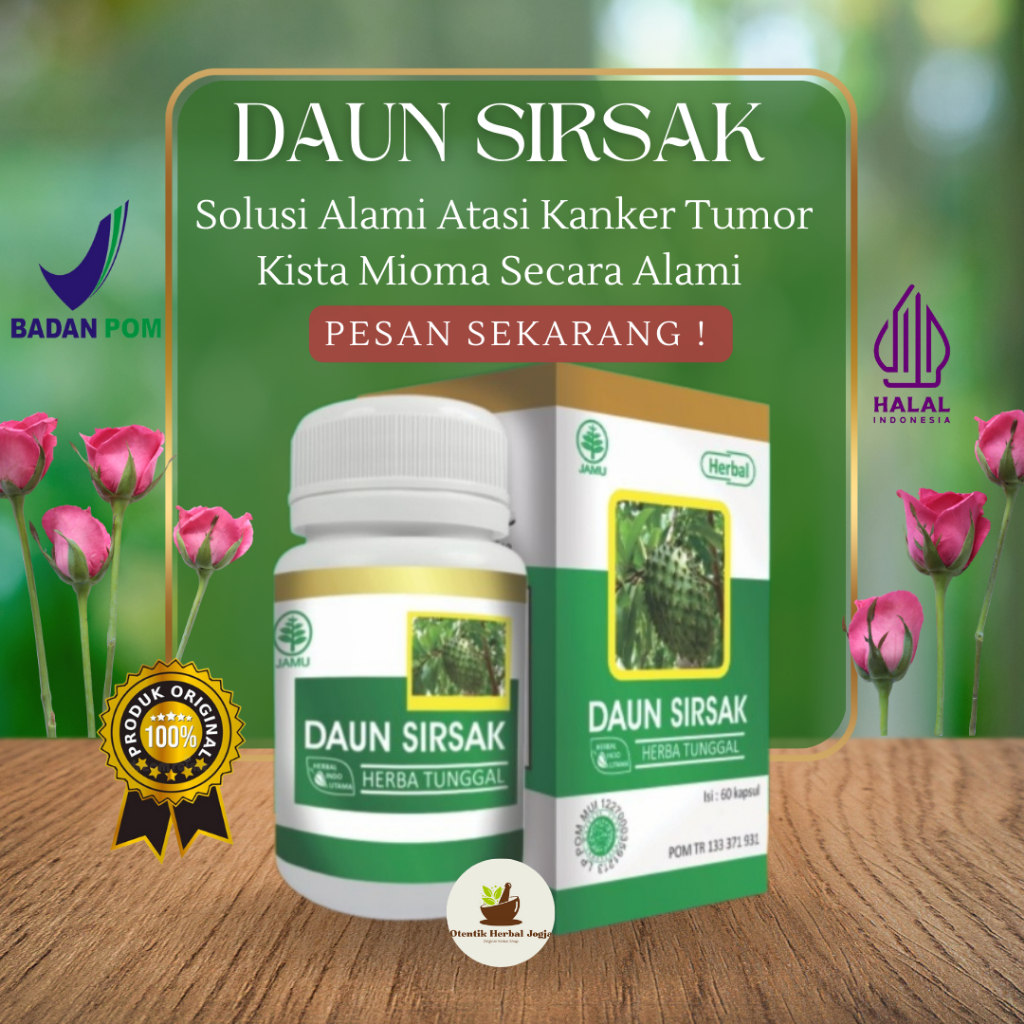 Jual Kapsul Ekstrak Daun Sirsak Original Obat Herbal Ampuh Mengobati Mioma Kista Kanker Dan ...