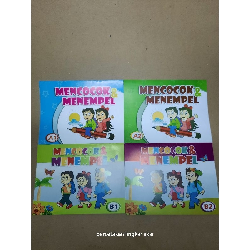 Jual buku latihan mencocok dan menempel untuk tk / buku ketrampilan ...