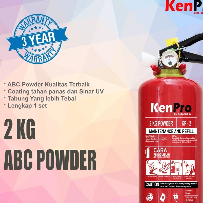 Jual APAR 2 KG ABC Dry Powder KenPro Bergaransi | Shopee Indonesia