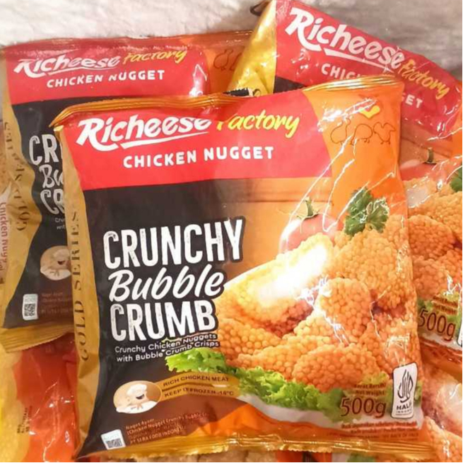 Jual Richeese Chicken Nugget Crunchy Bubble Crumb / Naget Ayam Richeese ...