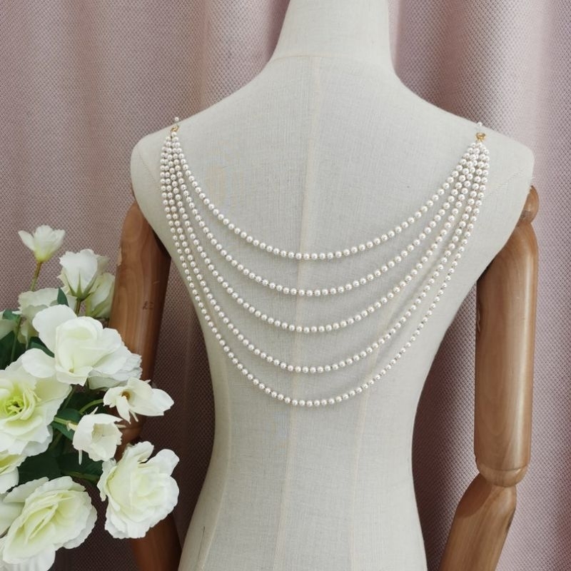 Jual BUTIK FLA (CAMILLA) Harness pearl beads Body Diamond Sexy clubwear ...