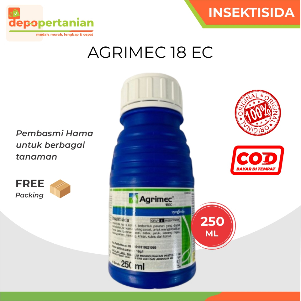 Jual Depo Pertanian - Insektisida Agrimec 18 EC 250ml Abamektin Pembasmi Hama Tanaman | Shopee ...