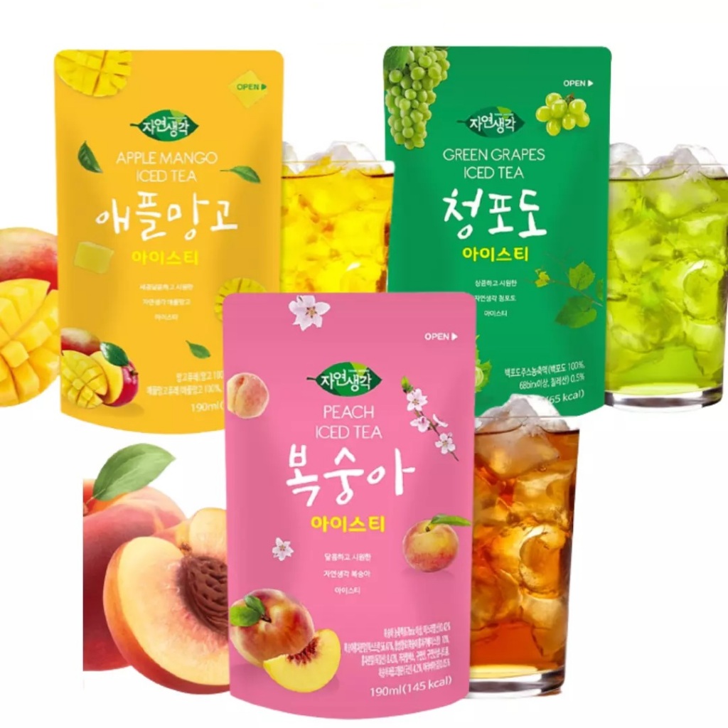 Jual 자연생각 THINK NATURE KOREAN ICED TEA Pouch 190ml - Minuman Teh Korea ...