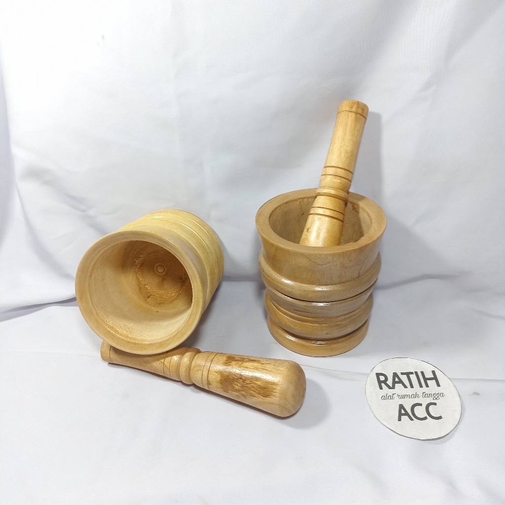 Jual LUMPANG 1 SET KECIL + ALU TUMBUK KAYU FOOD GRADE BUBUT TUMBUKAN ...