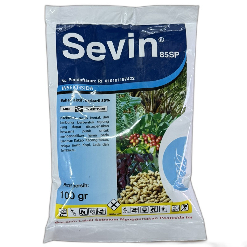 Jual INSEKTISIDA SEVIN 85 SP 100 GRAM/RACUN KONTAK DAN LAMBUNG HAMA ...