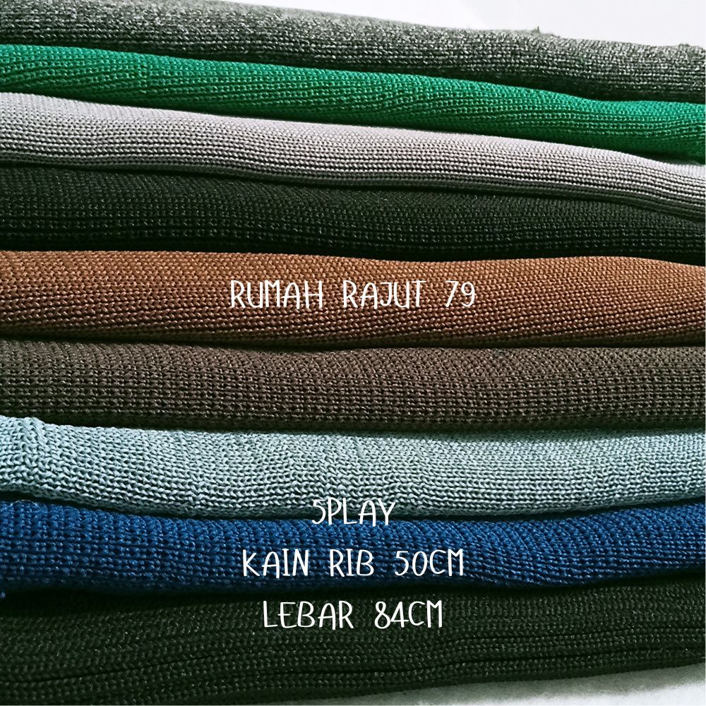 Jual Kain Rib Bur Bahan Polyester Polos Aksesoris Fashion Untuk ...
