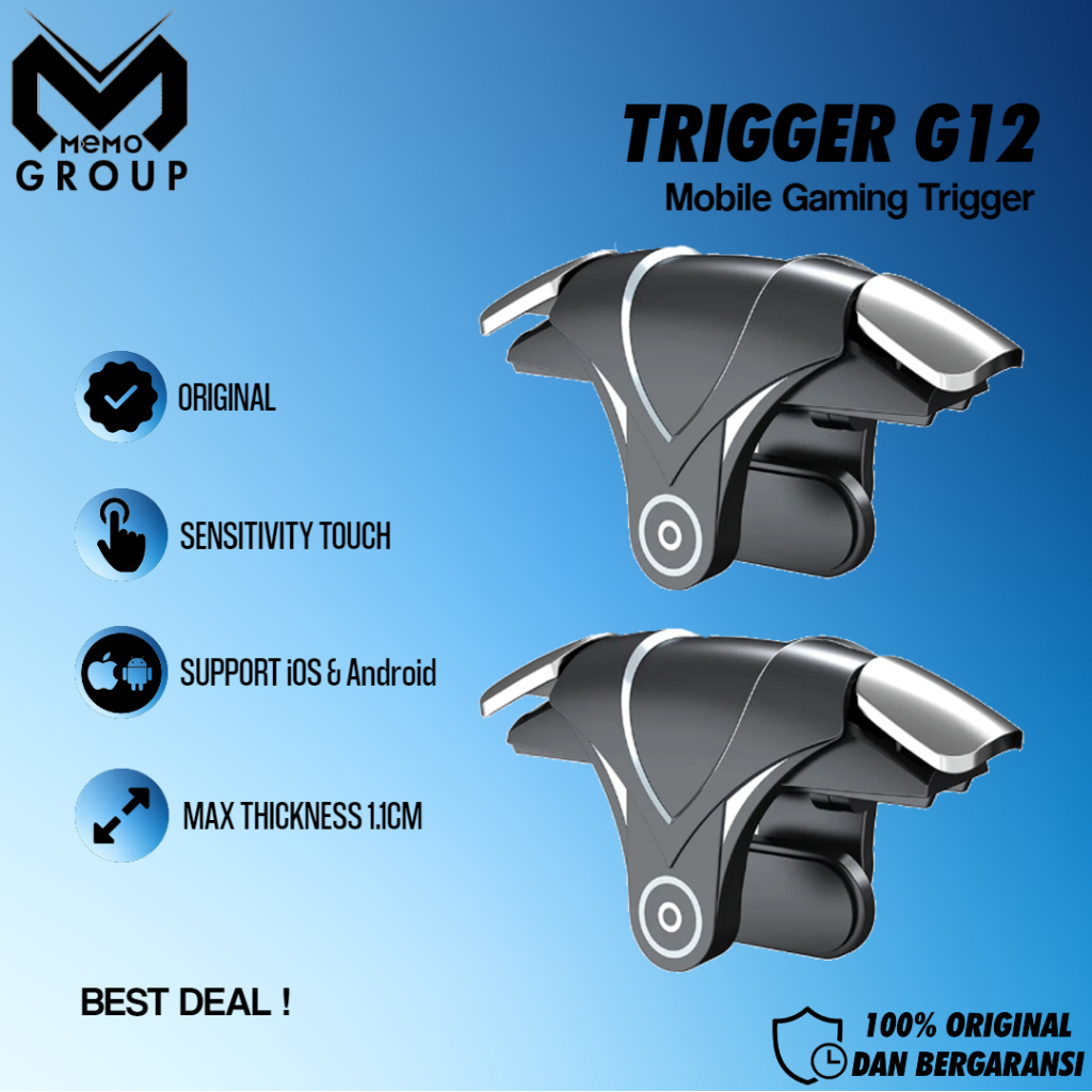 Jual Trigger G12 Original L1 R1 Controller Fire Button For Gaming ...