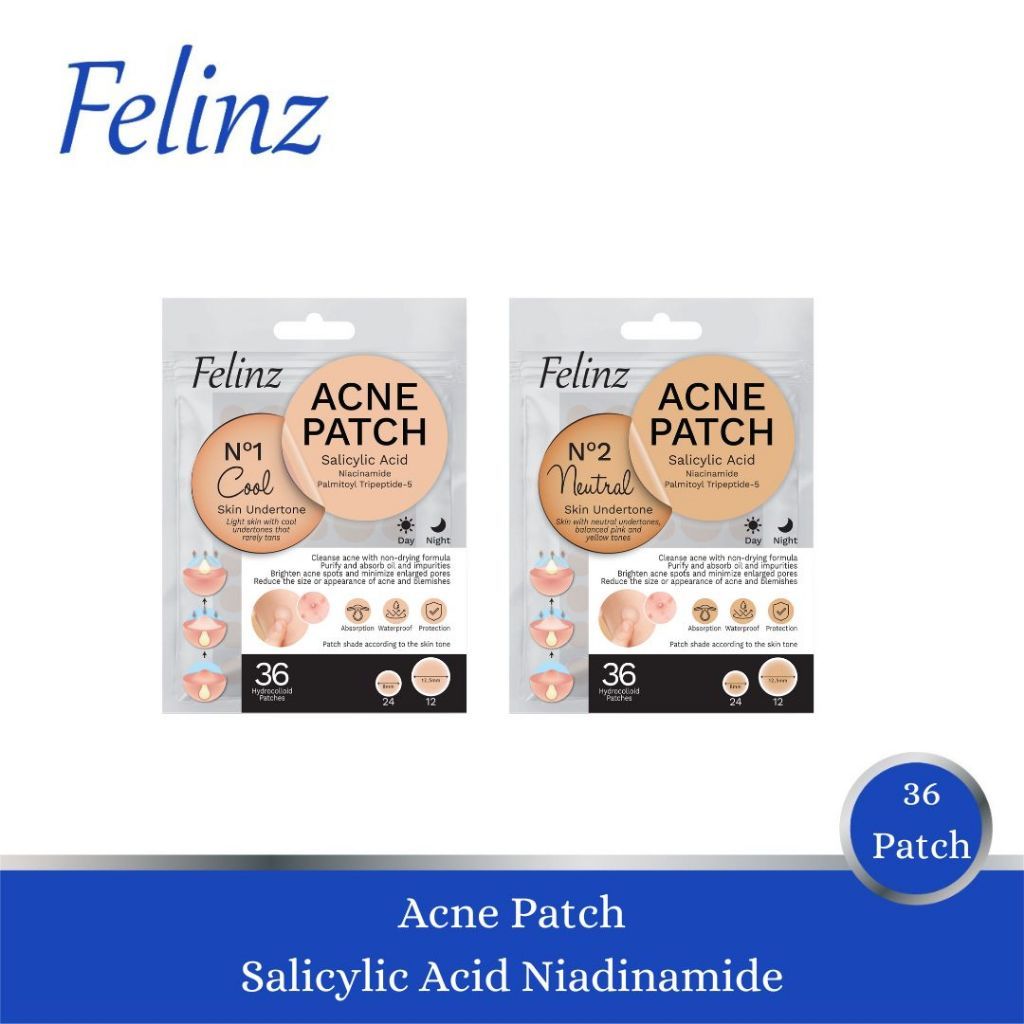 Jual 1 BUNGKUS FELINZ ACNE PATCH SALICYLIC ACID - 36 PATCHES @MJ ...