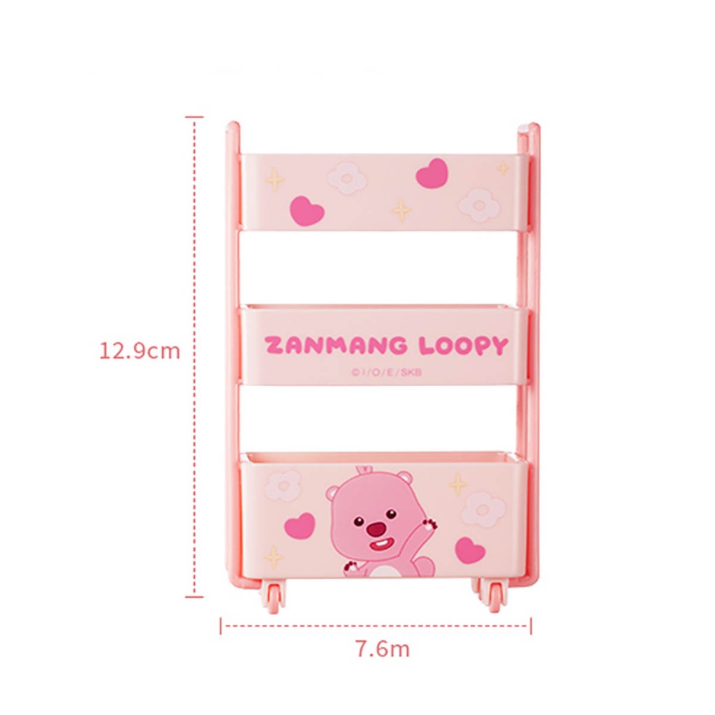 Jual Miniso x ZANMANG Loopy Collection Penyimpanan Desktop 3 Tier ...