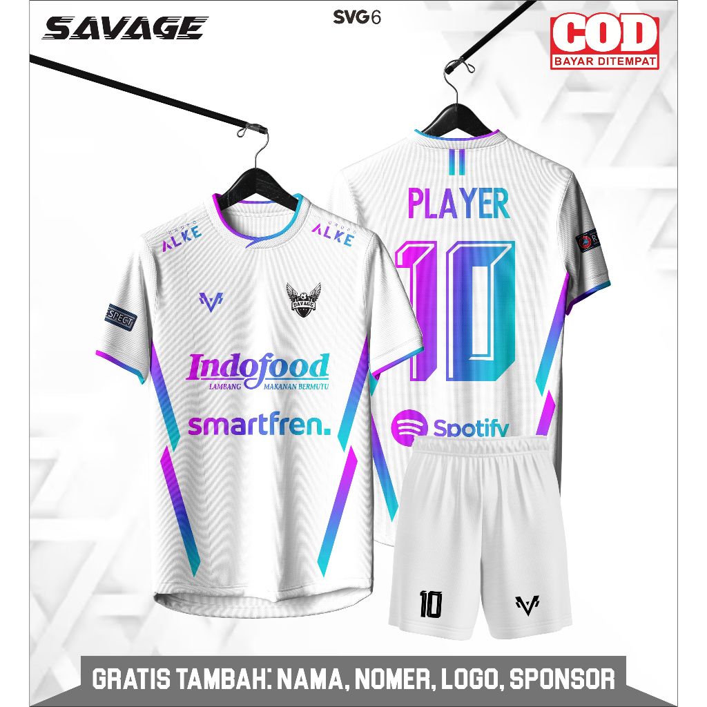 Jual JERSEY FUTSAL CUSTOM NAMA DAN NOMOR PUNGGUNG SPONSOR FULL PRINTING ...