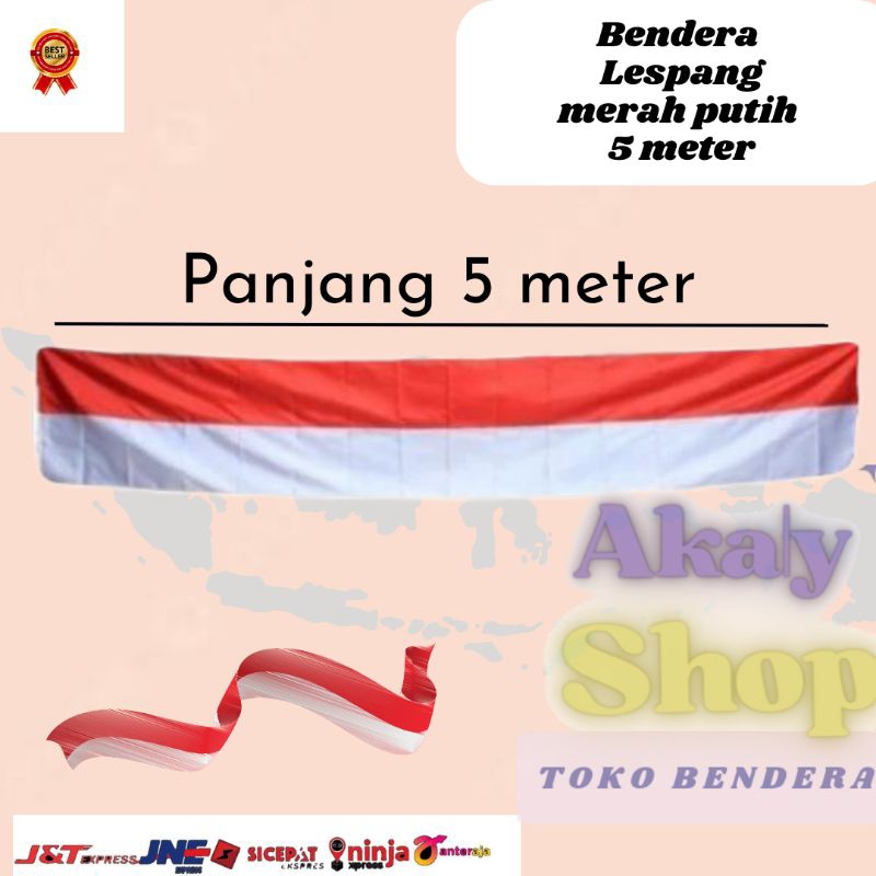 Jual BENDERA LESPANG MERAH PUTIH ( 5 meter ) | Shopee Indonesia