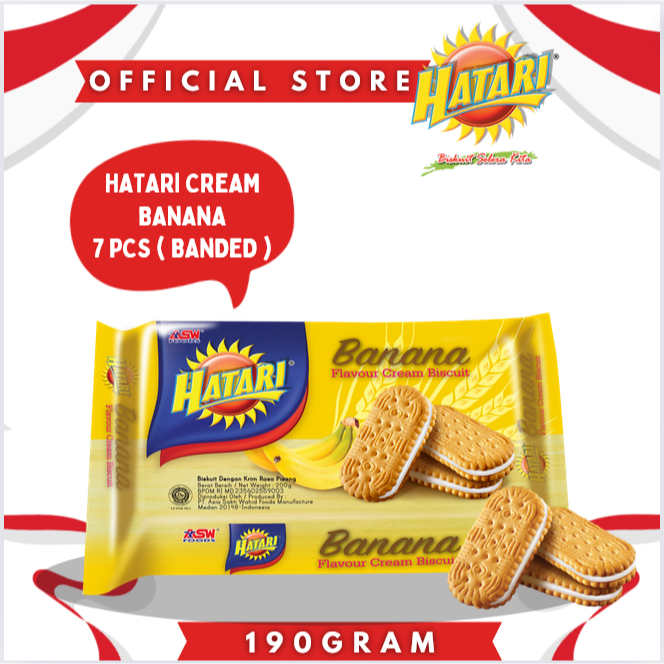 Jual Hatari Banana Cream 190 gr ( 7 Pcs ) - Banded | Shopee Indonesia